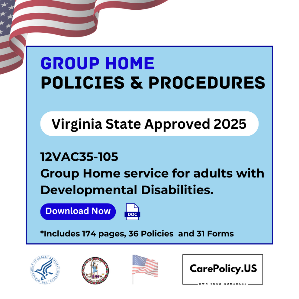 Group Home- Policies and Procedures- Virginia State Licensure ...