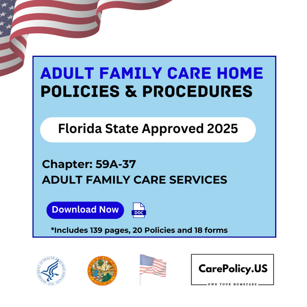 Adult Family Care Home - Policies and Procedures - Florida State Licen ...