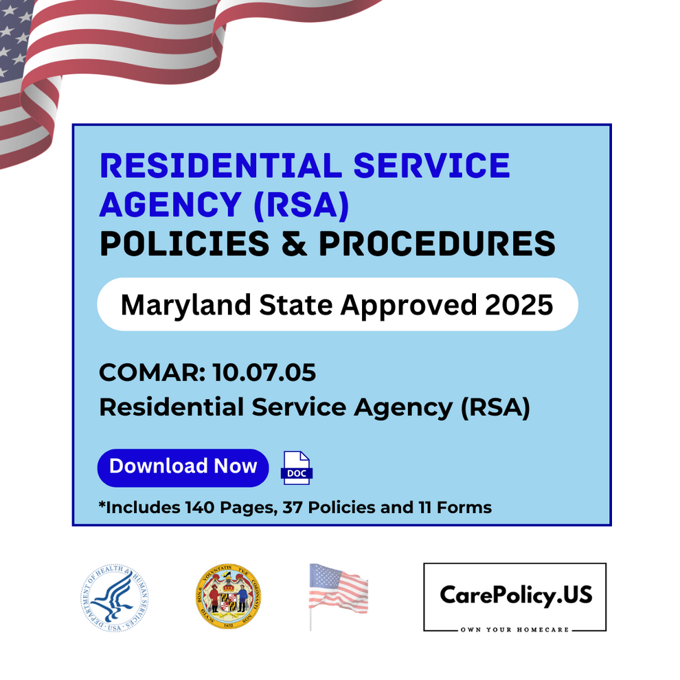 Residential Service Agency (RSA) - Policies and Procedures - Maryland ...