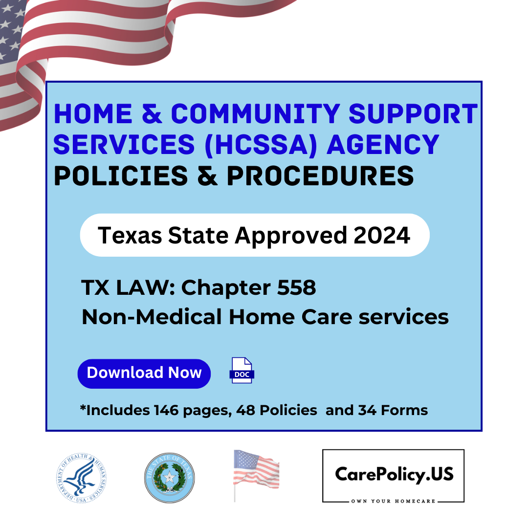 Home & Community Support Services (HCSSA) Agency- Policies and Procedu ...