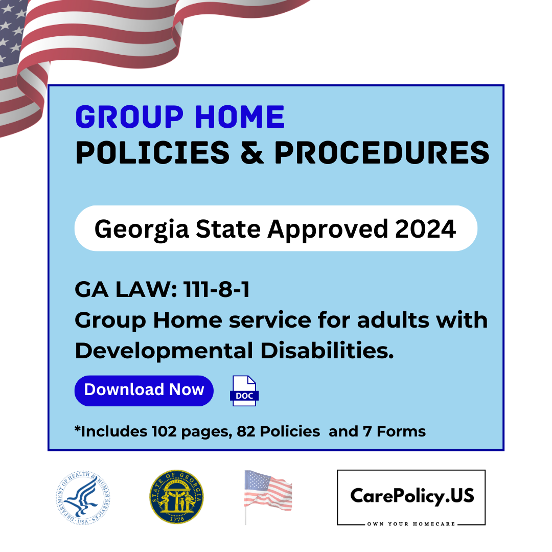 Group Home- Policies and Procedures- Georgia State Licensure ...